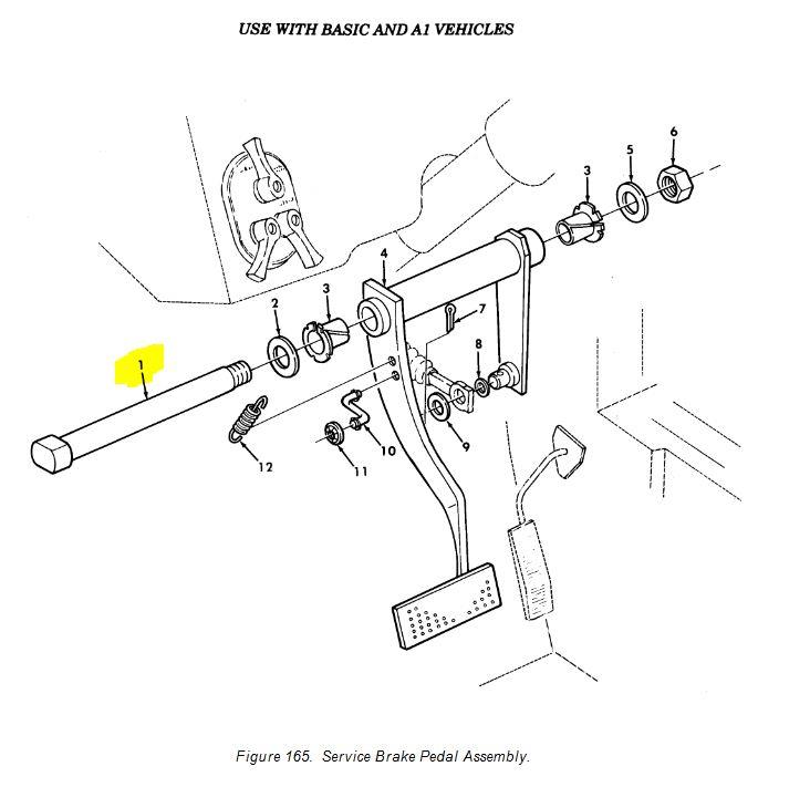 Service Brake Pedal HMMWV