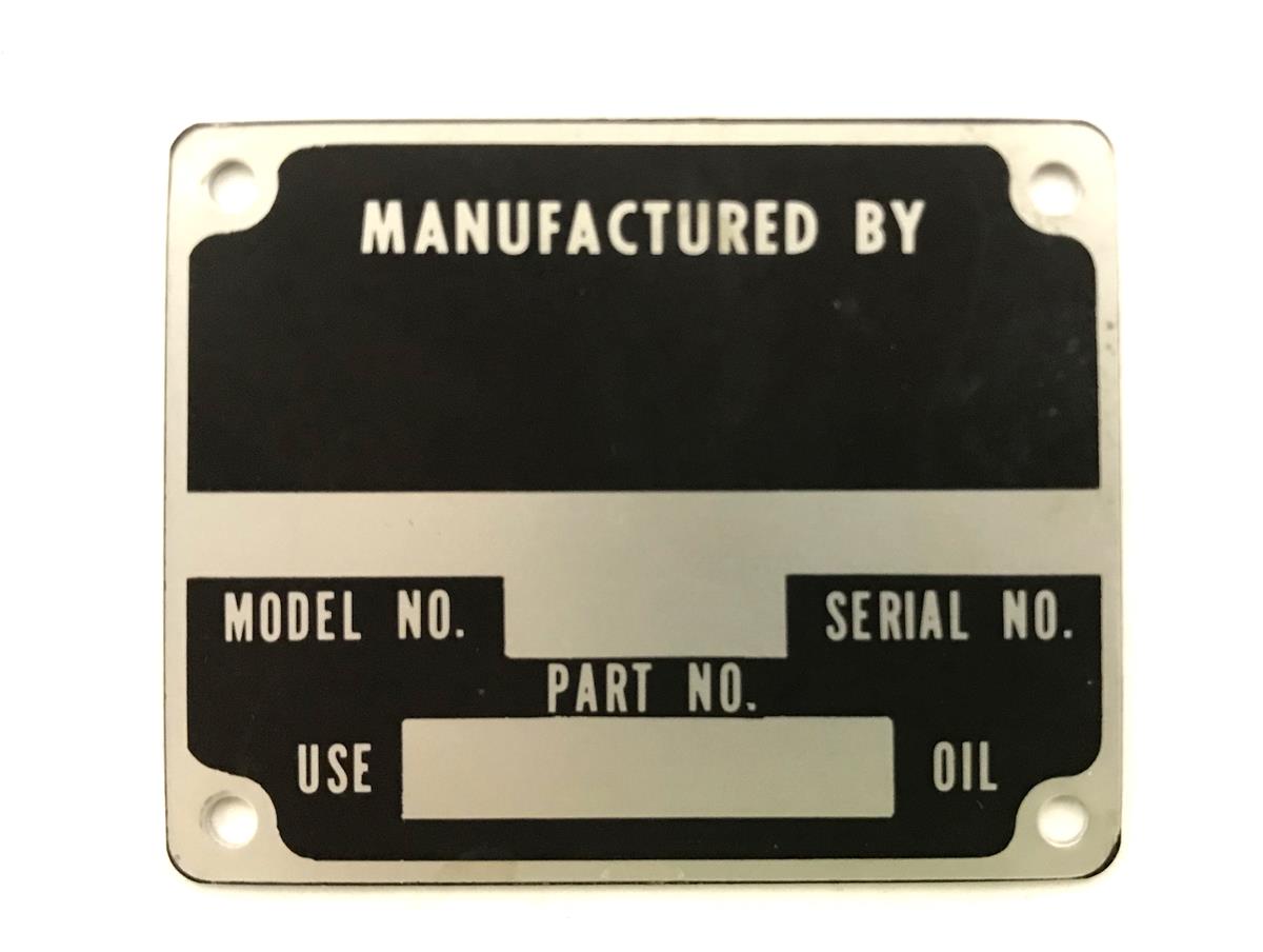 M551 Sheridan Tank Identification Plate