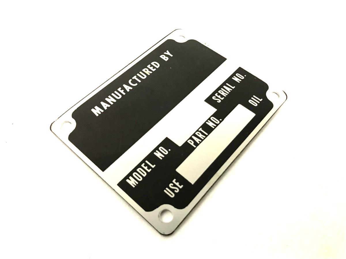 M551 Sheridan Tank Identification Plate