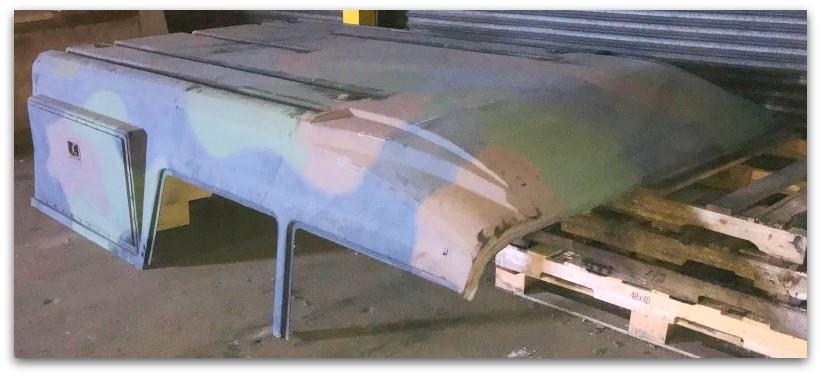 HMMWV Camouflage Fiberglass Helmet Hard Top with Side Storage Compartments