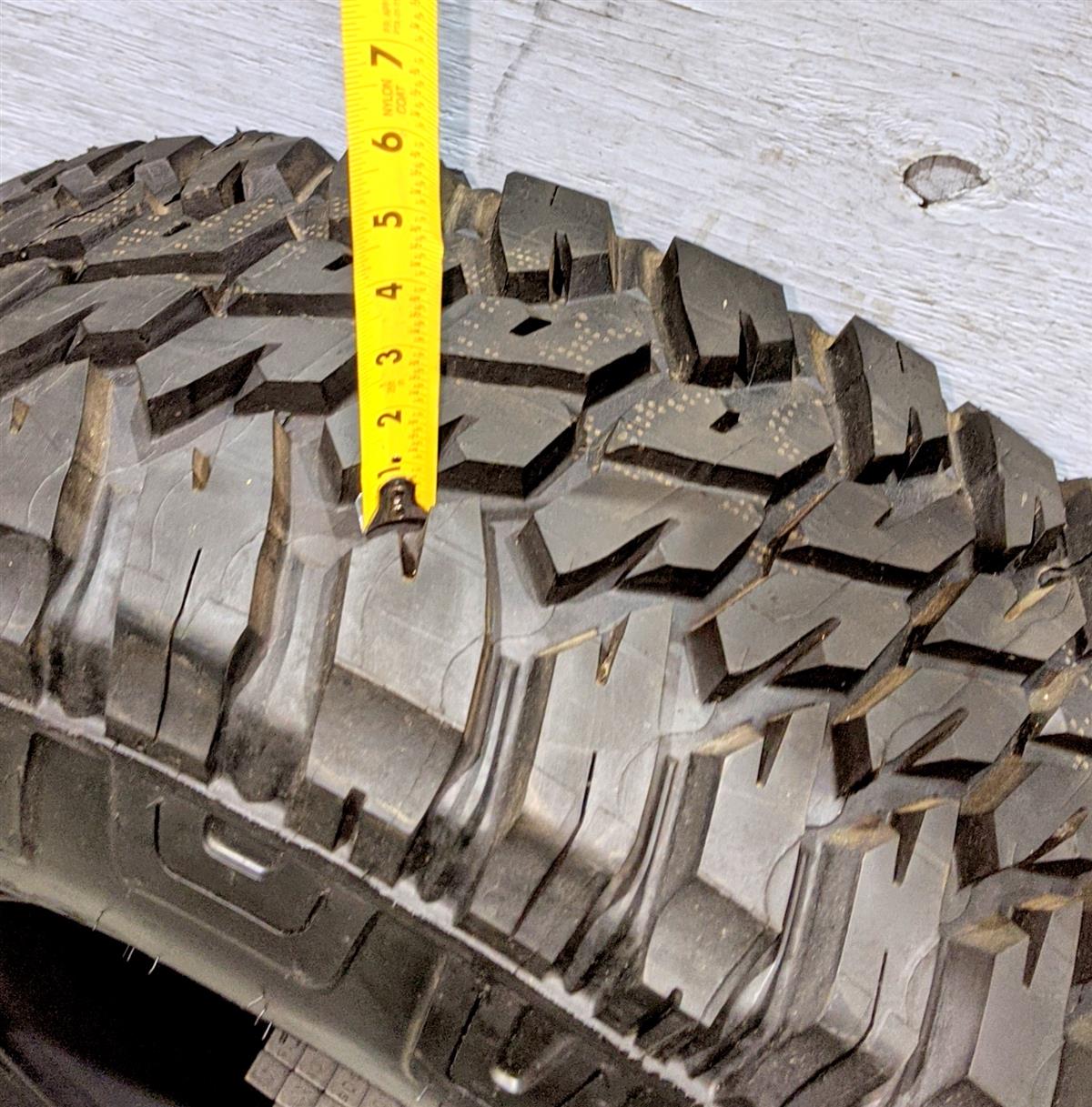 Goodyear Wrangler MT/R 37x12.50R16.5LT Mounted on 24 Bolt Rim 100% Tread