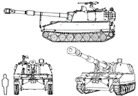 M109 155 mm Self-Propelled Medium Howitzer M109A2/A3/A4/A5 Parts